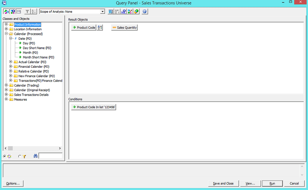 Business Objects DP Conditions change - sdk development - BusinessObjects Board