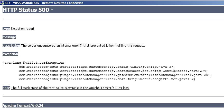 Error after installing BI4.0 client - XI Server Discussion - BusinessObjects Board