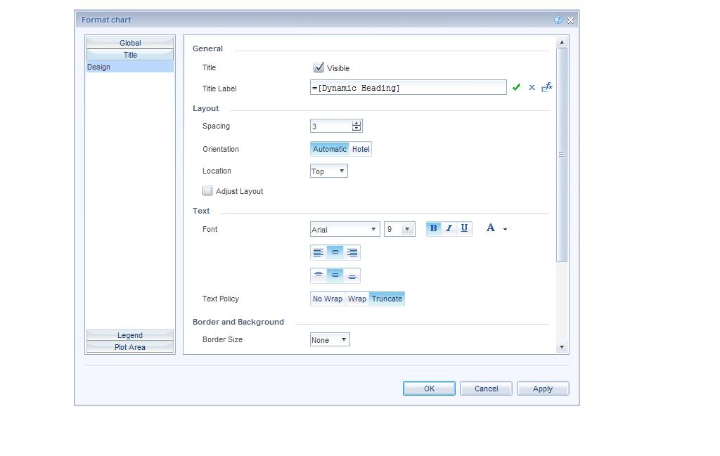 Dynamic Report Title / Chart Title - webintelligence - BusinessObjects Board