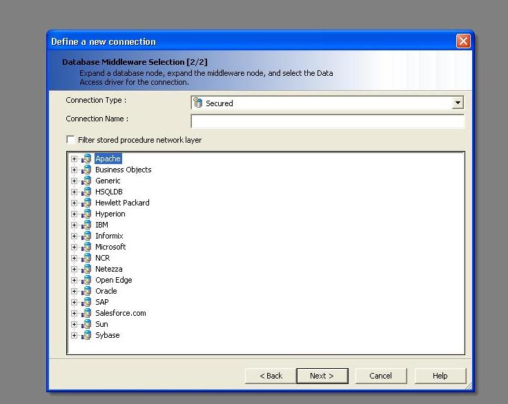 Creating A New Connection Building Semantic Layer Businessobjects Board