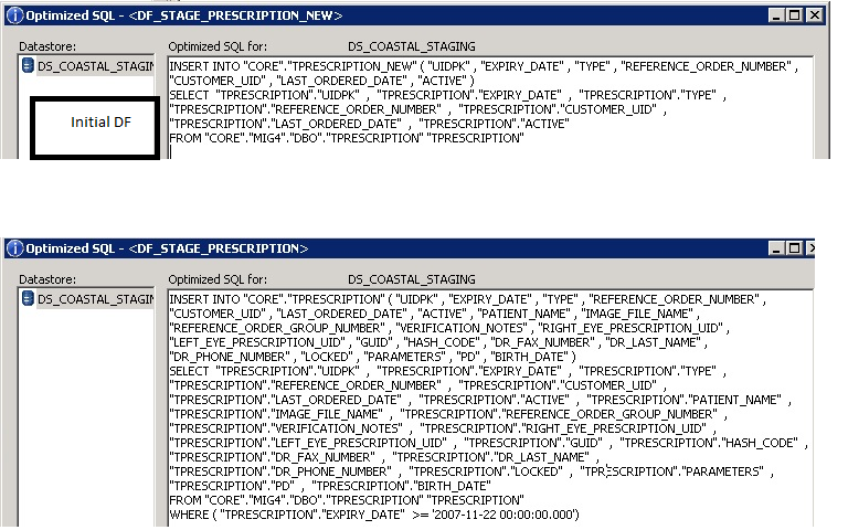 Performance Issue After Modifying Data Flow Administration Businessobjects Board