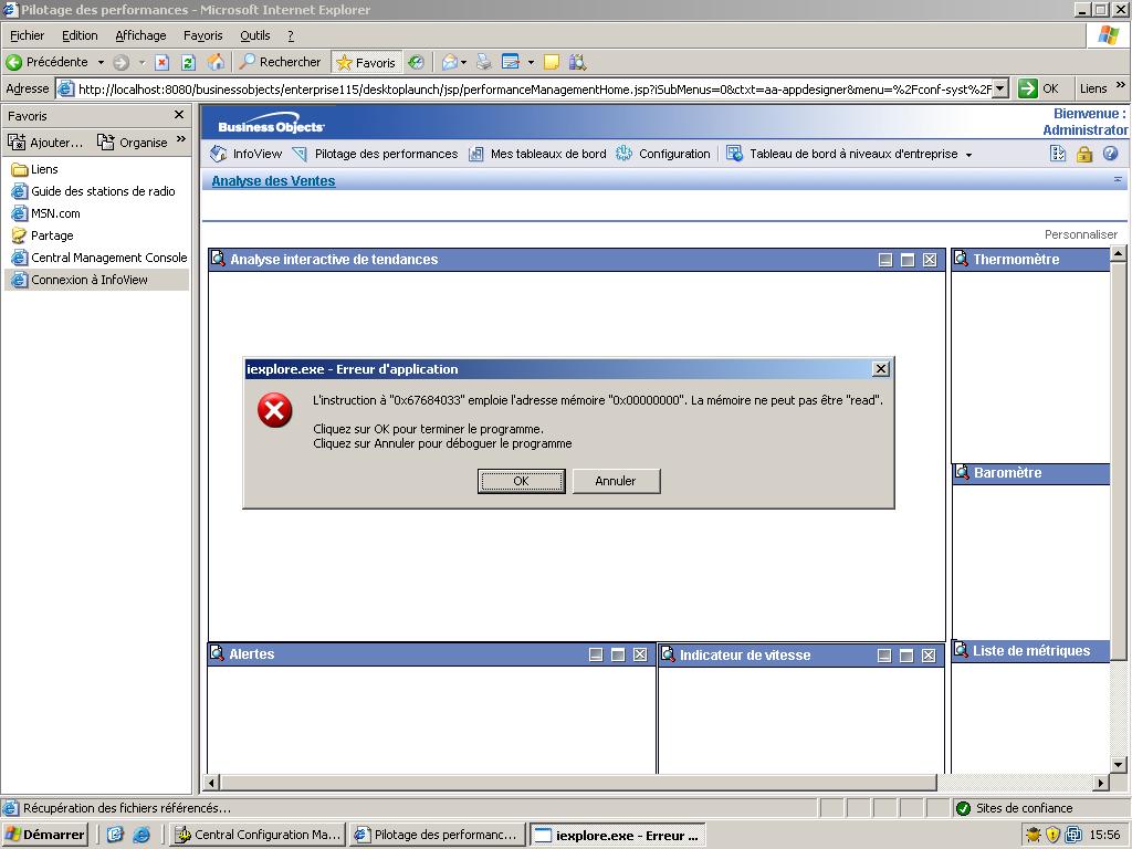 Help : Can't save in dashboard builder - Performance Management - BusinessObjects Board