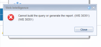Error with Web Intelligence with multiple users - webintelligence - BusinessObjects Board