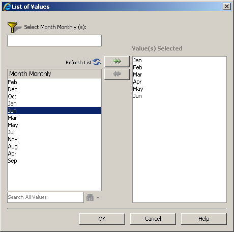 List of values issue - building semantic layer - BusinessObjects Board