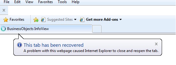 Not able to Open Infoview - ONLY on my machine - general discussion - BusinessObjects Board