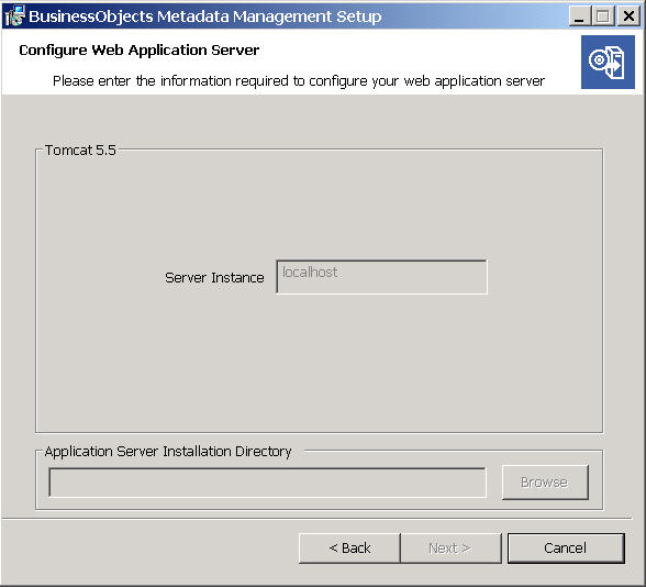 installation of BOMM XI 3.0 - wizard screen greyed out - metadata reports - BusinessObjects Board