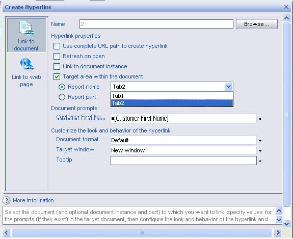 Open document with New tab - webintelligence - BusinessObjects Board
