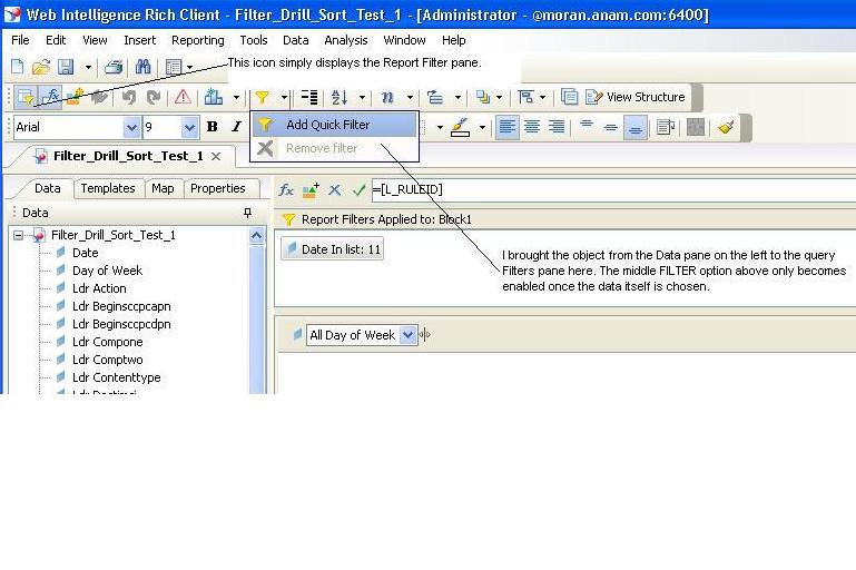 prompt - where to specify - webintelligence - BusinessObjects Board