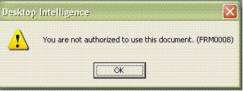 You are not authorized to open this document - CMC - BusinessObjects Board