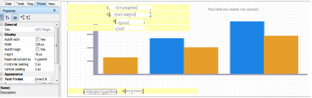 How to create dynamic opendoc label in the bar graph? - webintelligence - BusinessObjects Board