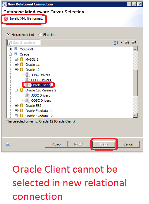 Oracle Client Cannot Be Selected As Source In Idt Building Semantic Layer Businessobjects