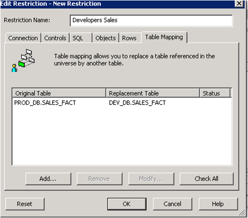 Table Mapping in Universe Designer - building semantic layer - BusinessObjects Board