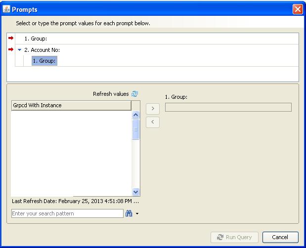Cascading Prompts In Stored Procedure Universe Building Semantic Layer Businessobjects Board