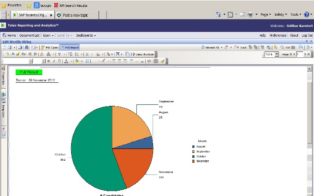 Pie Chart Values Are Not Getting Reflected Properly Webintelligence Businessobjects Board