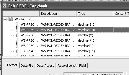 Help! Stuck! EditCopybook GUI doesn't match documentation - job design - BusinessObjects Board