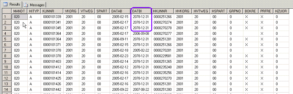 Datetime field overflow - job design - BusinessObjects Board