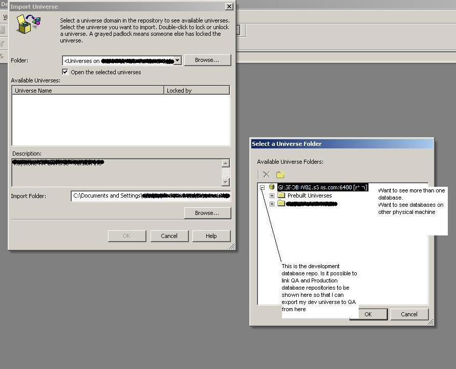 Multiple repositories shown in the same designer window - building semantic layer ...